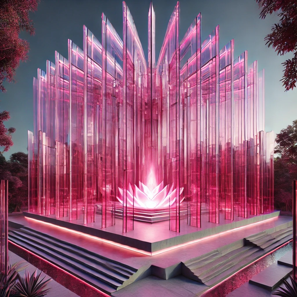 Meditación en el Templo de Cristal de la Llama Rosa del Amor • MI VOZ ...